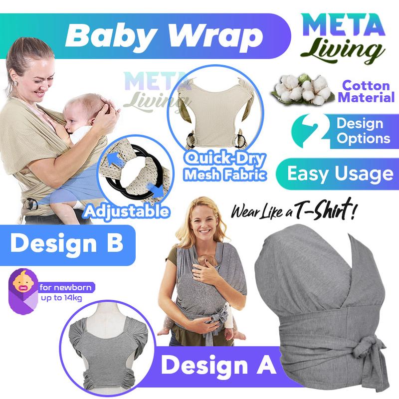 Kain Dukung Bayi Ergonomik Baby Carrier Easy Wear Breastfeeding ...