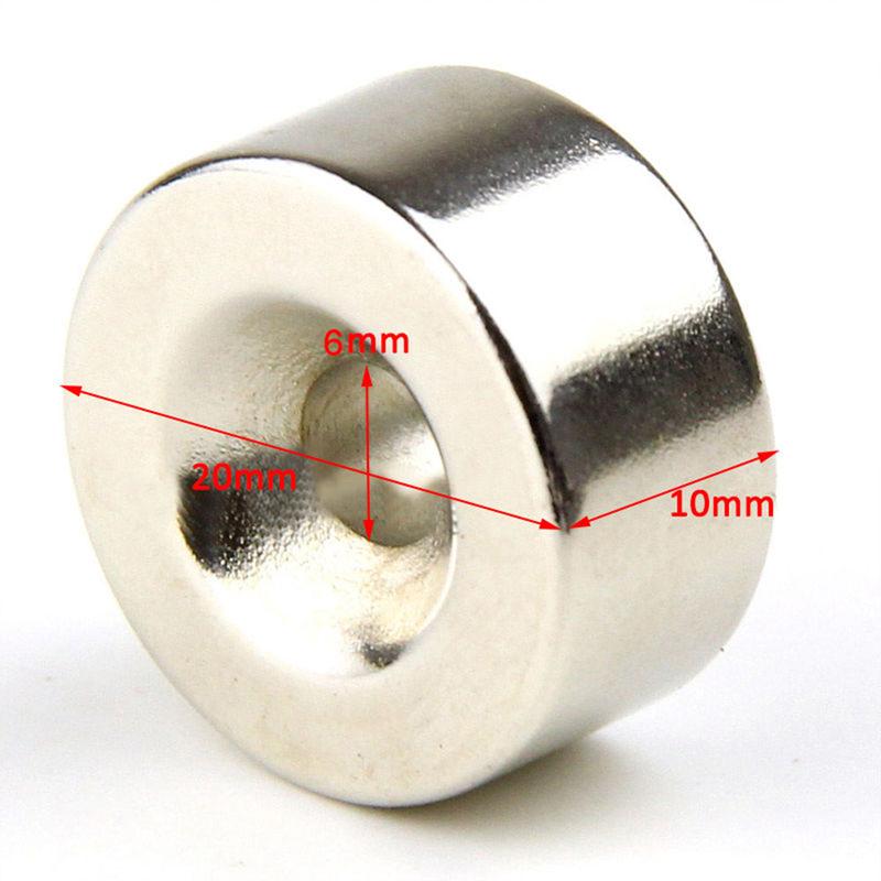 20mm x 10mm Rare Earth Neodymium N35 Strong Round Disc Ring - TikTok ...