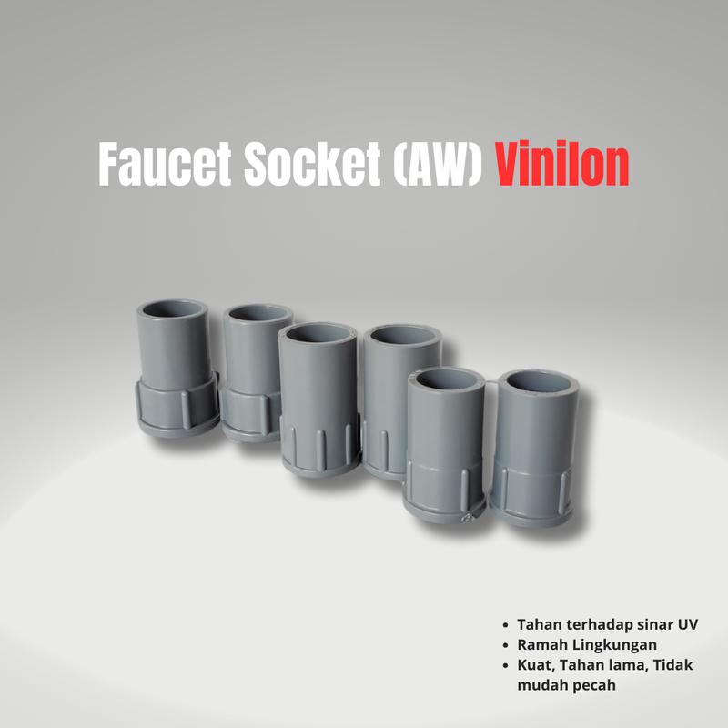 Faucet Socket AW Vinilon-Ukuran 1/2'', 3/4'', 3/4'' x D1/2 - Shop ...
