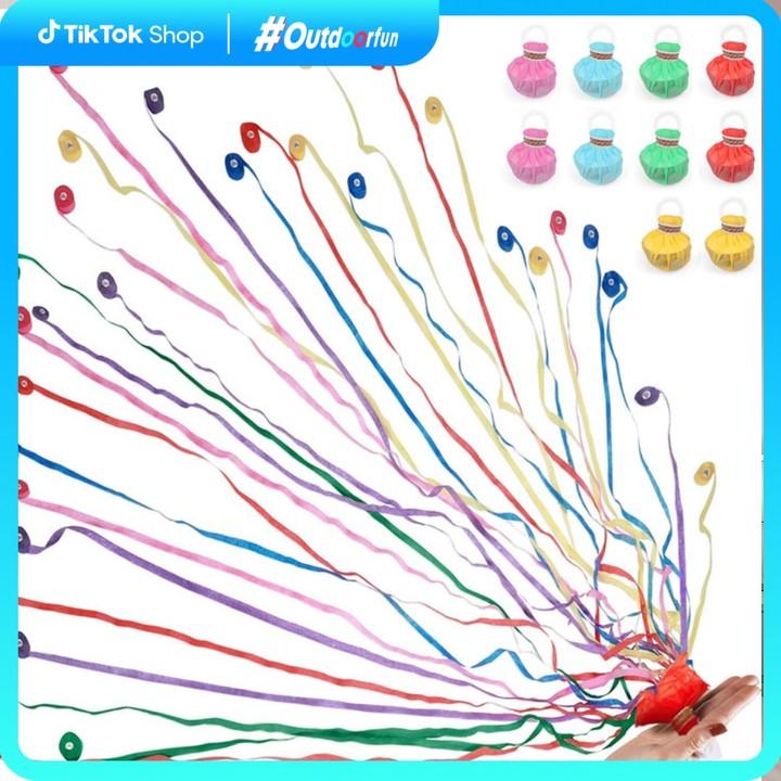 Outdoorfun 10pc Hand Throw Streamers, Colorful Hand Throw Confetti ...