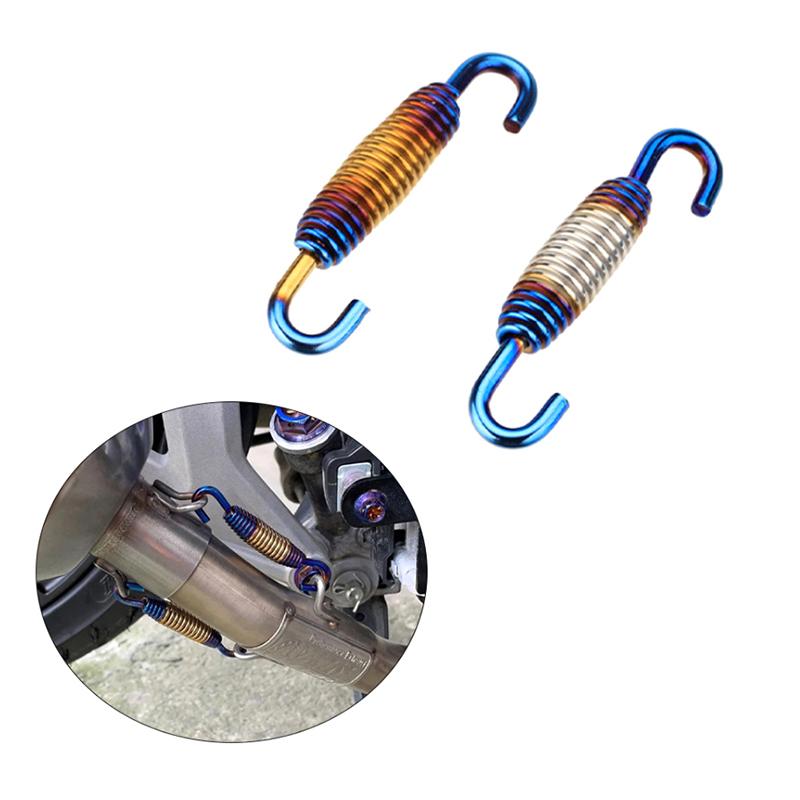 Stainless Steel Exhaust Pipe Springs Titanium Silencers Colored ...