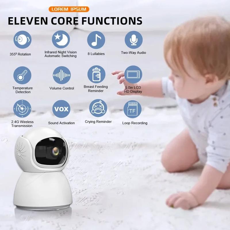 【High Definition】Home Security Camera 5MP WiFi 1080P WiFi PTZ Auto ...