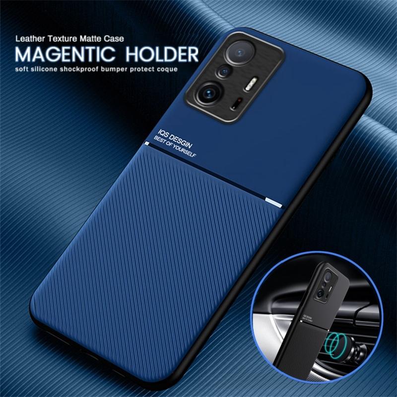 For Xiaomi 11T Pro Case Leather Magnetic Car Kickstand Phone - TikTok ...