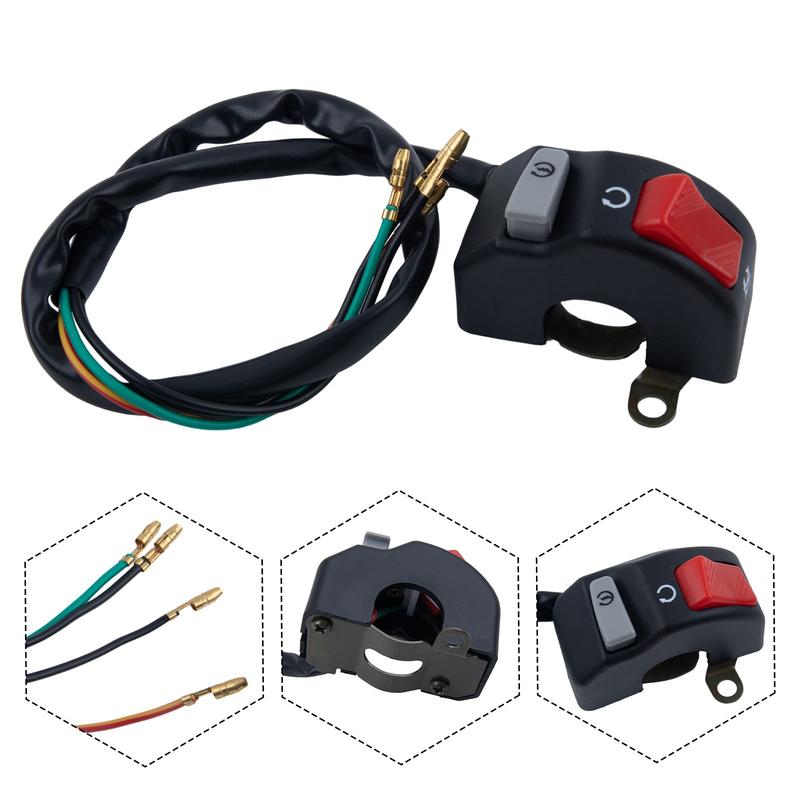 7/8" Motorcycle Handlebar Fog Headlight Horn Start Kill Switch - TikTok ...