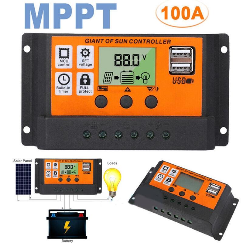 Solar Charge Controller 10A 20A 30A 40A 50A for MPPT PWM Solar - TikTok ...