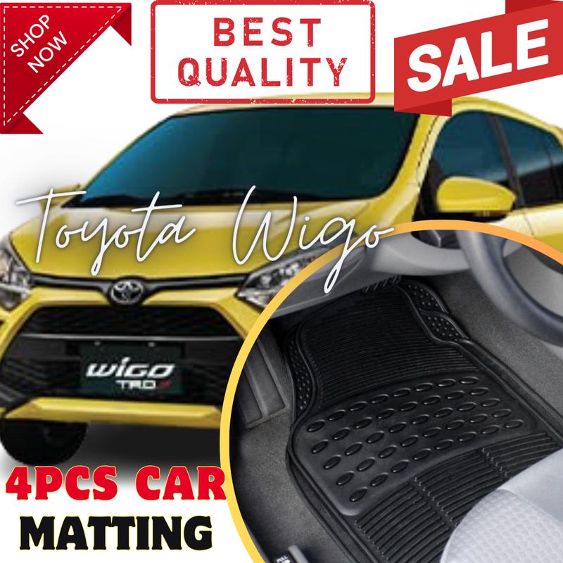 TOYOTA WIGO Heavy Duty Premium car floor guard mats mattings - TikTok ...