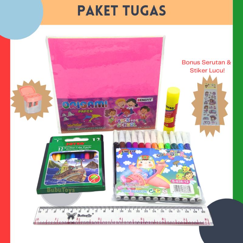 Paket Tugas Alat Tulis Sekolah SD Buku Pensil Penghapus Joyk - Shop ...