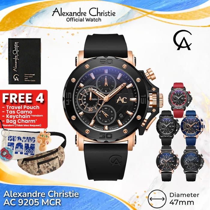 Promo Alexandre Christie Jam Tangan Pria AC 9205 MCR Chronograph Analog ...