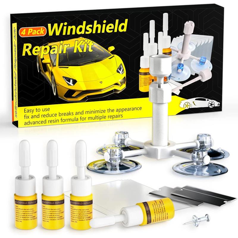 Windshield Repair Kit, Nano Glass Repair Fluid, Cracks Gone Glass ...
