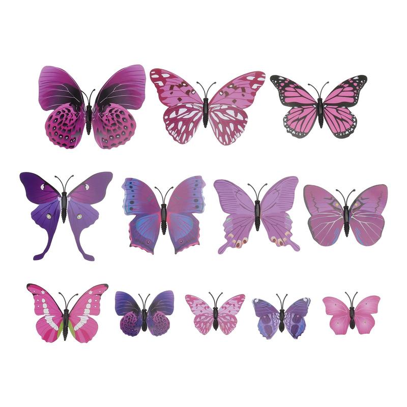 Butterfly Fridge Magnet Magnets Colorful Sticker 10 Pcs - TikTok Shop ...