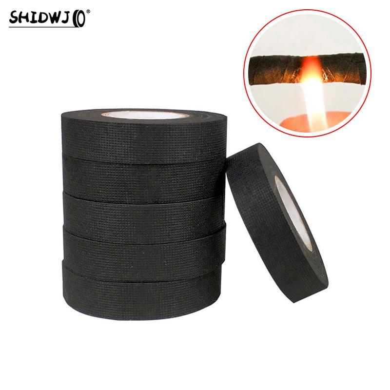 Black 10m Fleece Tape High Temperature Auto Wiring Harness Tape ...