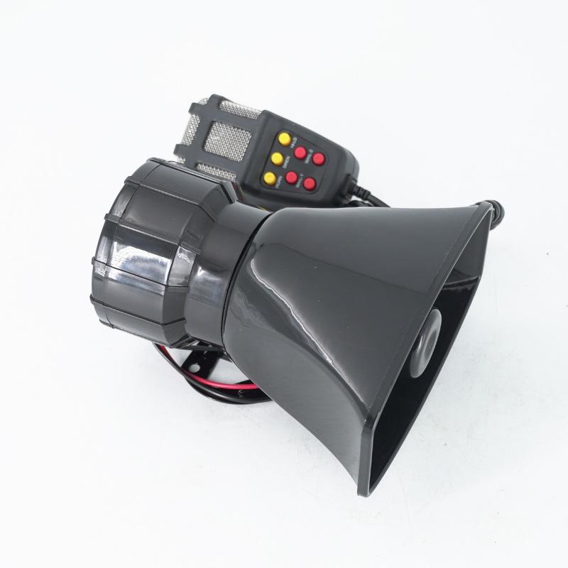 12v 100w Seven-Tone Universal Car Megaphone Square Mouth Speaker Car ...