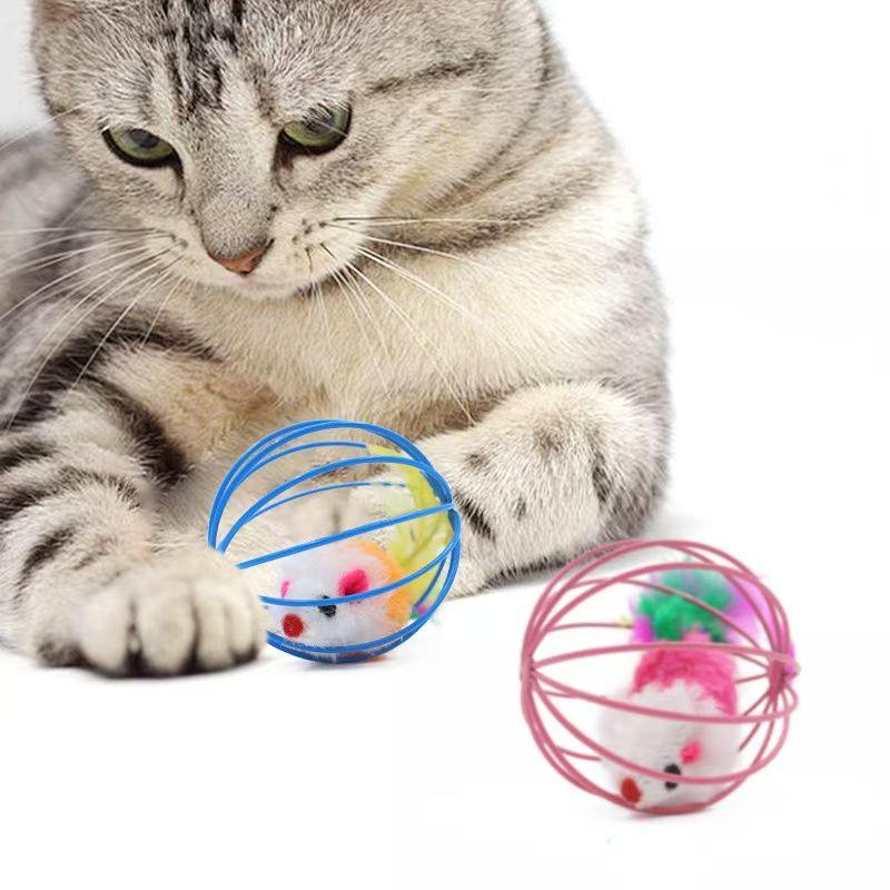 Mainan Haiwan Peliharaan, Mainan Tumbler Kucing Tetikus Sangkar ...