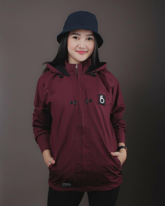 Jaket Parasut Unisex Waterproof Model Zipper Two Pocket Branded - Shop ...