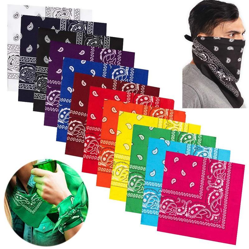 Cotton Fashion Hip-Hop Scarf Bandana 55cm * 55cm Hip Hop Handkerchief ...
