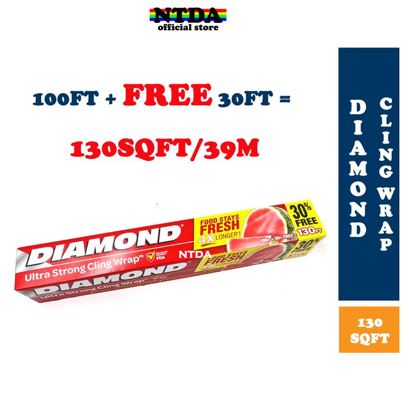 Diamond Ultra Strong Food Cling Wrap 100FT FREE 30%[30FT/9M] - TikTok ...
