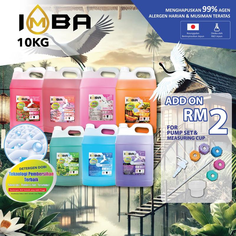 SABUN DOBI LIQUID LAUNDRY IMBA DETERGENT HIGH QUALITY 10KG/MIKROKAPSUL ...