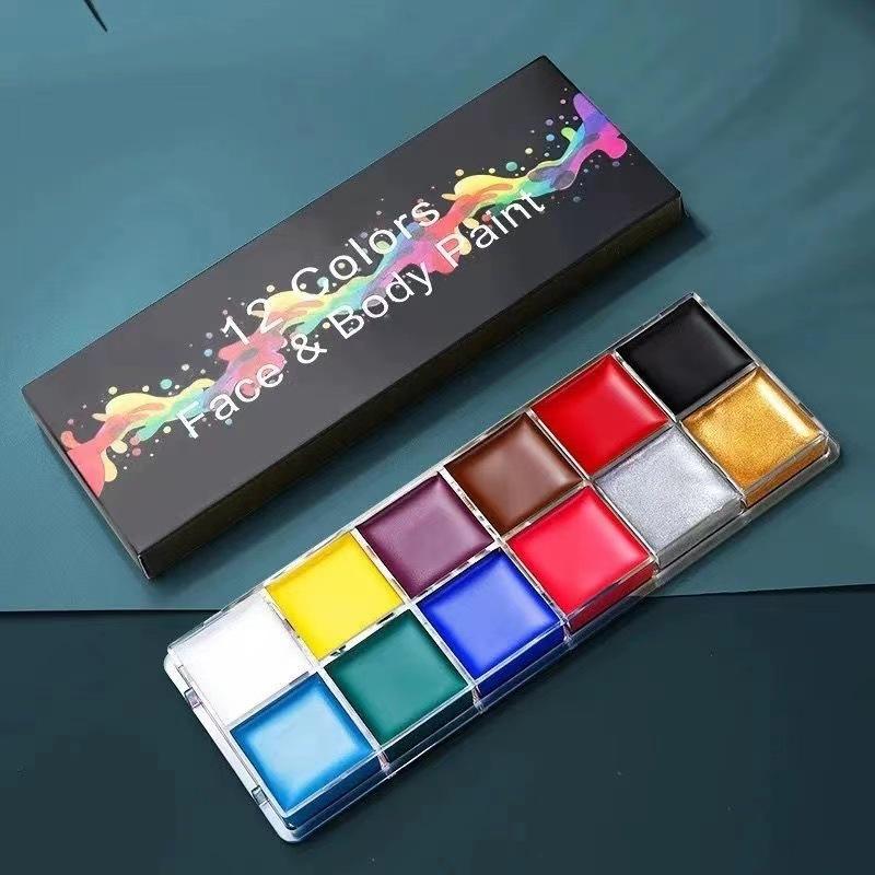 12 Color Body Paint Body Face Cream Drama Smear Prom Handmad - TikTok ...