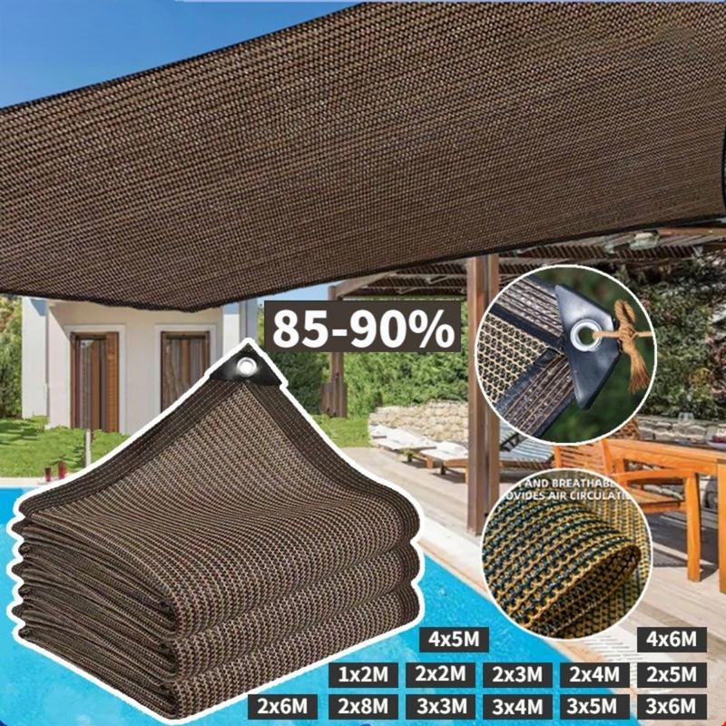 Allieuka Paranet 95 % Brown Sunscreen Net/Outdoor Shading Net/Garden ...