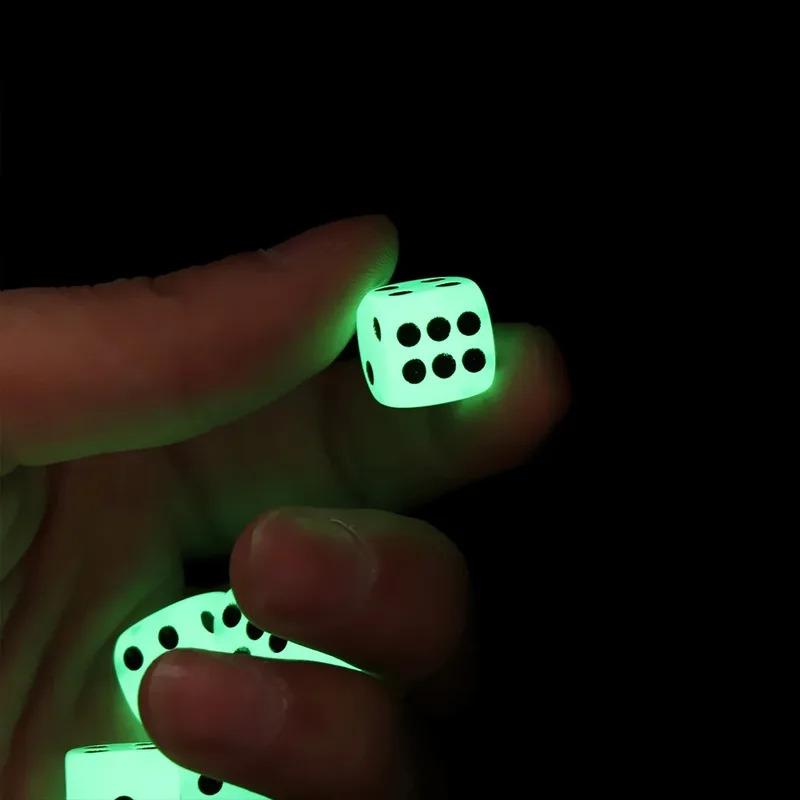 14mm Luminous Dice Rounded Corners Black Spots Dice Nightclu - TikTok ...