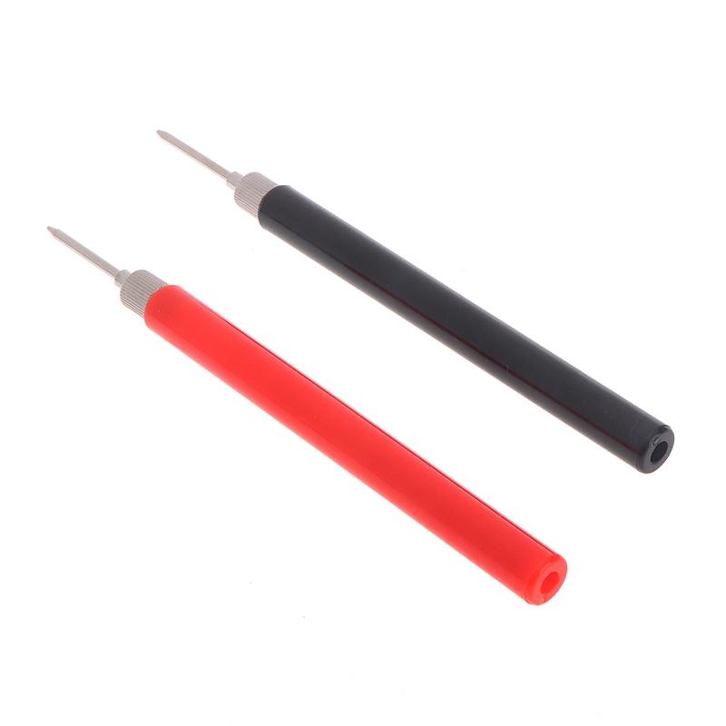 2 Pieces Insulated Test Meter Probe Spring Test Probe Hook Wire ...