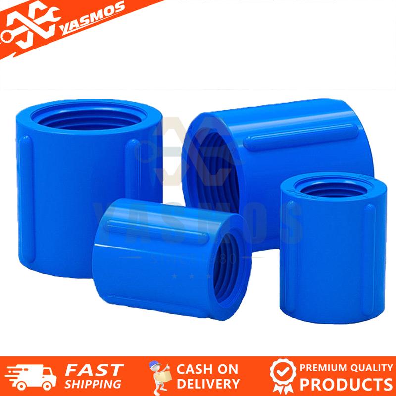 PVC Blue Water Fittings 1/2" 3/4'' 1''Coupling-Threaded - TikTok Shop ...