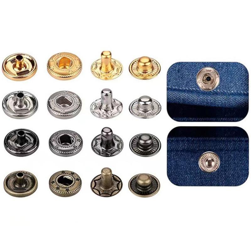 48pcs Kancing Jepret + 4pcs Alat Pemasang Kancing Cepret +1pcs Kotak ...