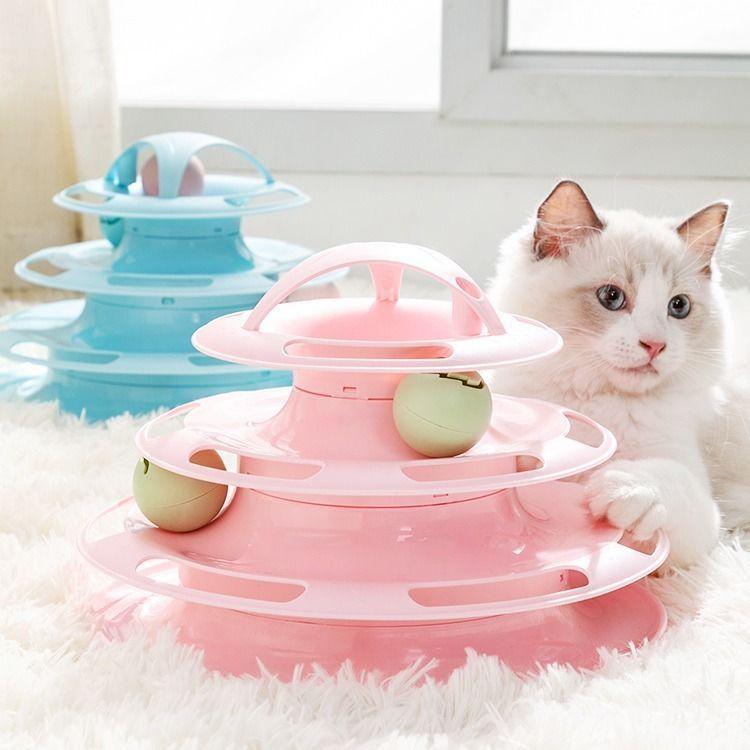 Mainan bola putar empat lapisan untuk kucing - Cat Turntable - TikTok ...