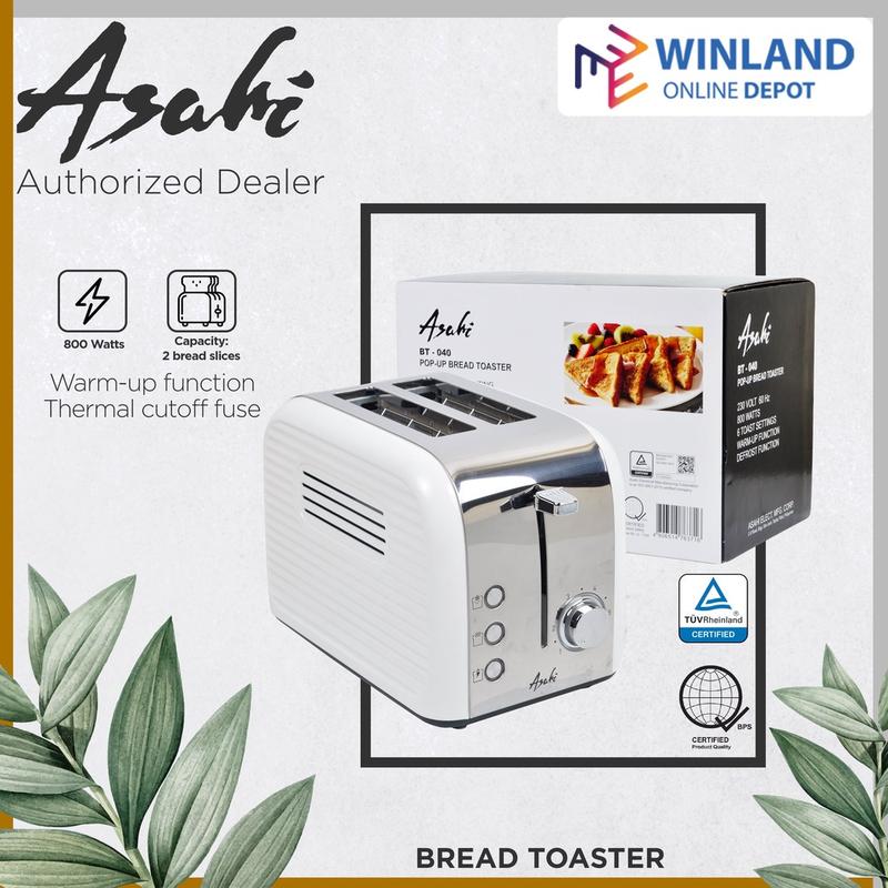 Asahi by Winland BT-040 Pop Up Bread Toaster with 6 Browning - TikTok ...