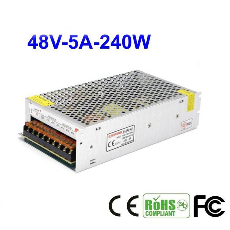 240W 48V 5A Switching Power Supply Driver Adapter For LED Strip ...