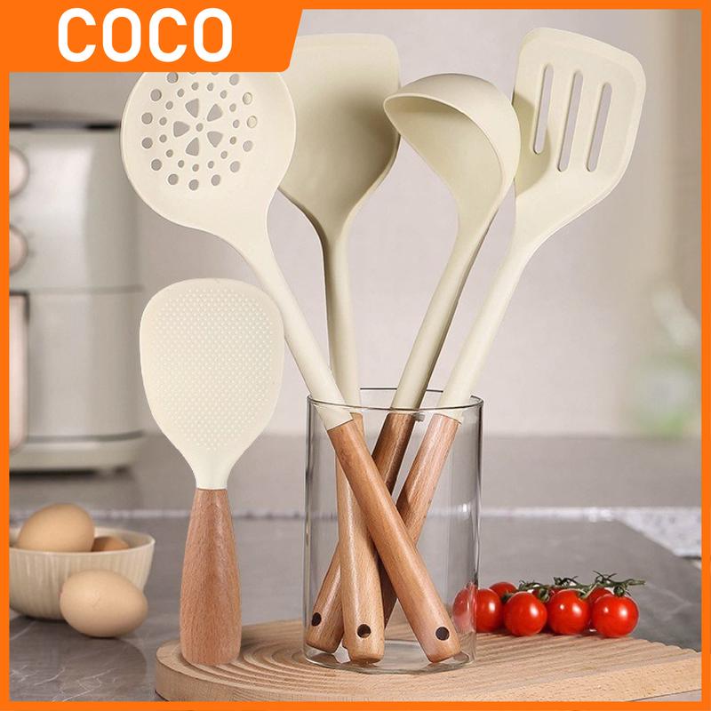 COCO Silicone cooking utensil set Kitchen Utensils Set Cooking - TikTok ...