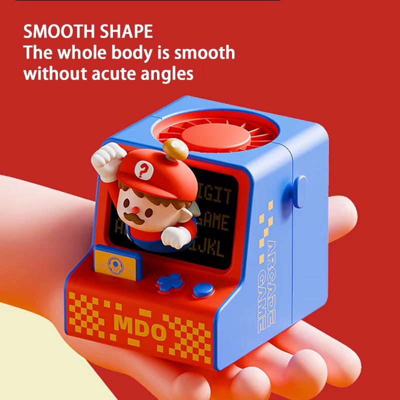 Mengqu Game Console Fan Cute Wind Neck Small Fan USB Rechargeable ...
