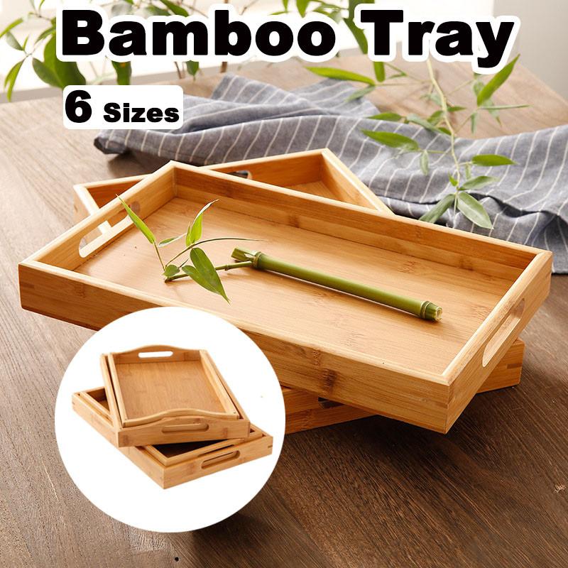 Dulang Makanan Hidangan, Bahan Buluh Kayu, Sesuai untuk Teh, - TikTok ...