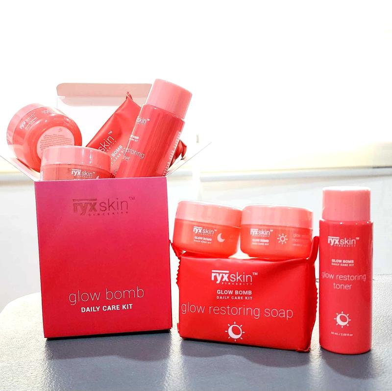 RYX SKIN Sincerity GLOW BOMB DAILY CARE KIT / Glowbomb Clearbomb ...
