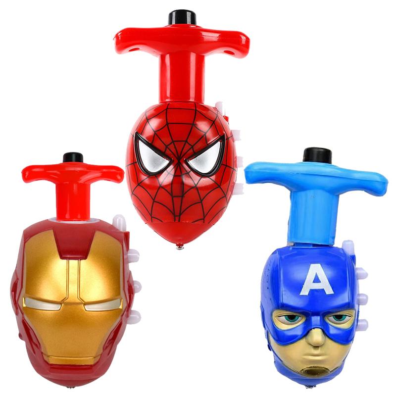 Toys Gyro Action Figure Spiderman Iron Man High Speed Rotating - TikTok ...