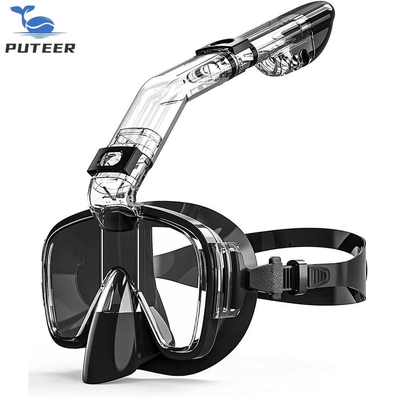 Snorkeling Diving Mask for Adults foldable diving mask set Anti-fog ...