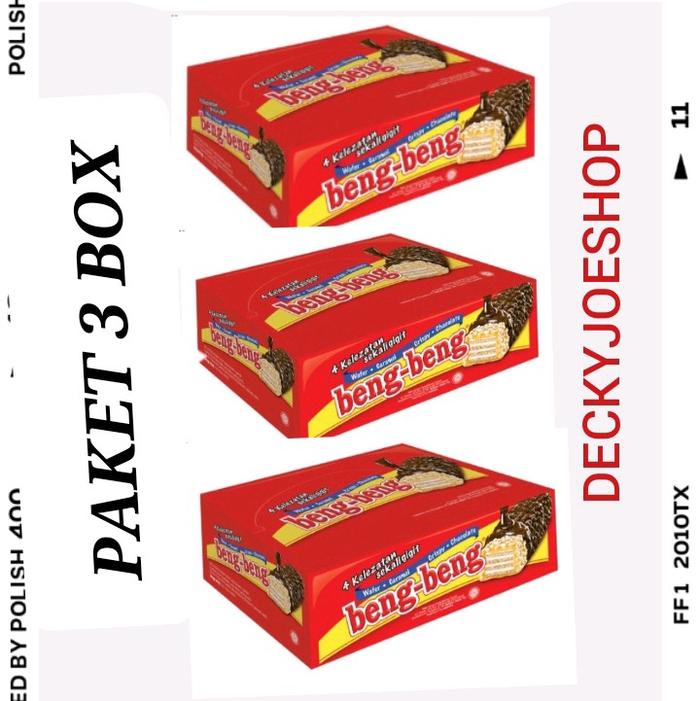 Jual Beng beng wafer chocolate 3 box food snack cemilan cokelat - Kota ...