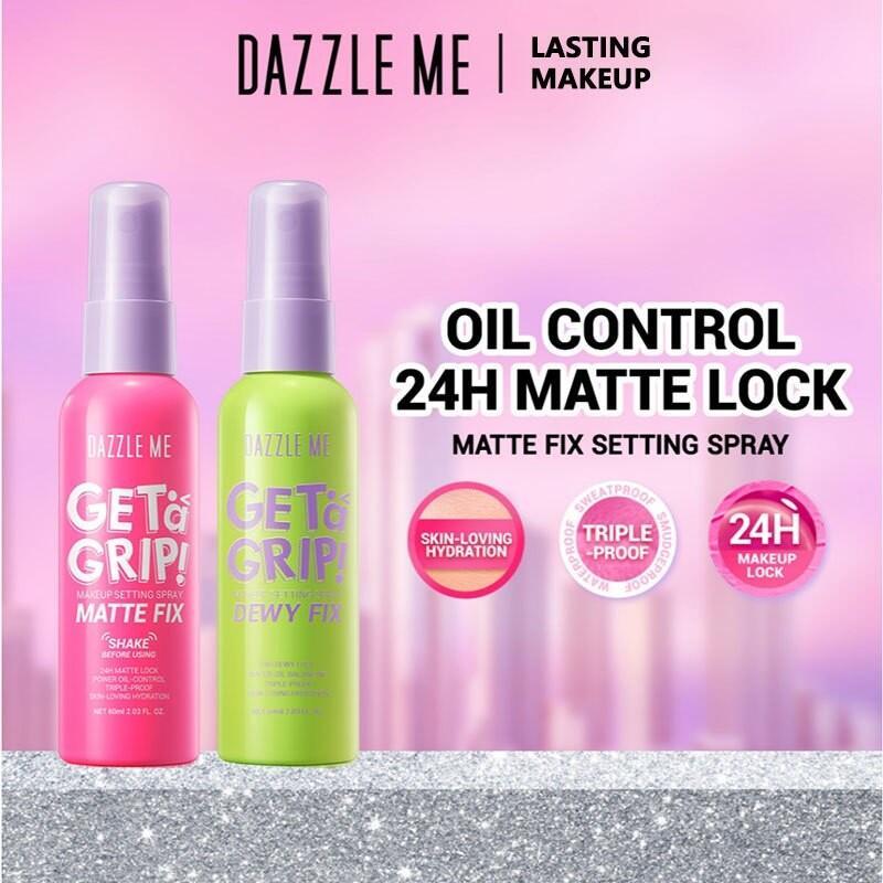 DAZZLE ME Get a Grip! Makeup Setting Spray Make Up Set Dewy Matte ...
