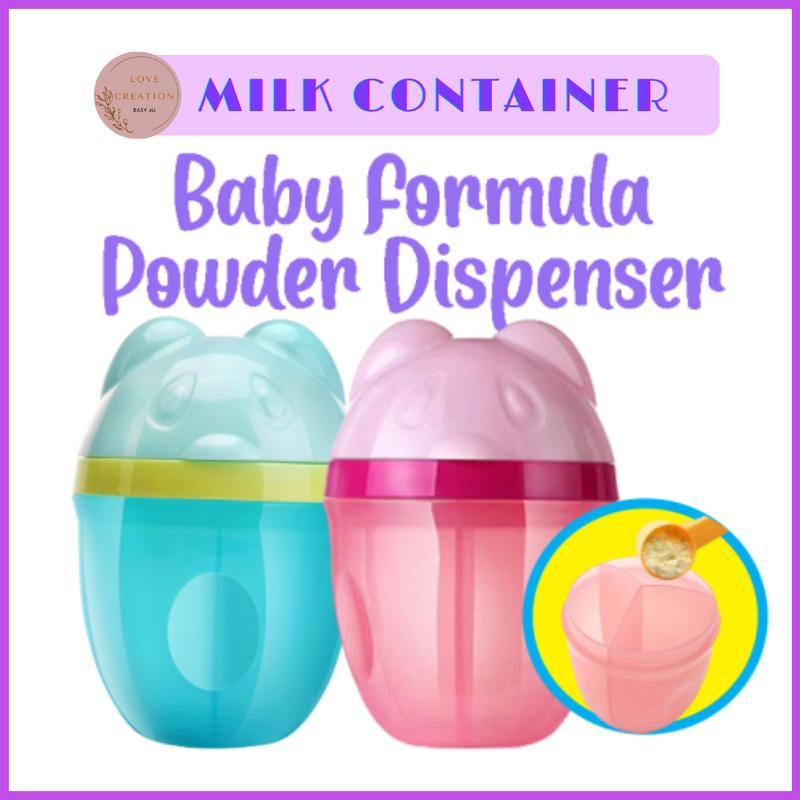 Portable Baby Milk Dispenser Container Snack Storage 180g Bekas ...
