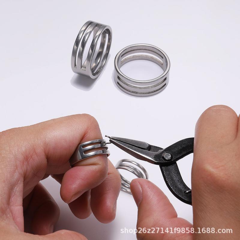 Cincin Tembaga, Reka Bentuk Bulatan Terbuka, Buatan Tangan, Pembuka ...
