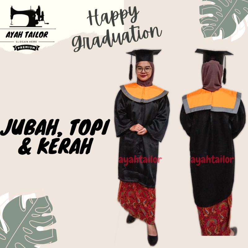 BAJU TOGA JUBAH WISUDA DEWASA SMP SMA SARJANA KUNING MAS LIS - Shop ...