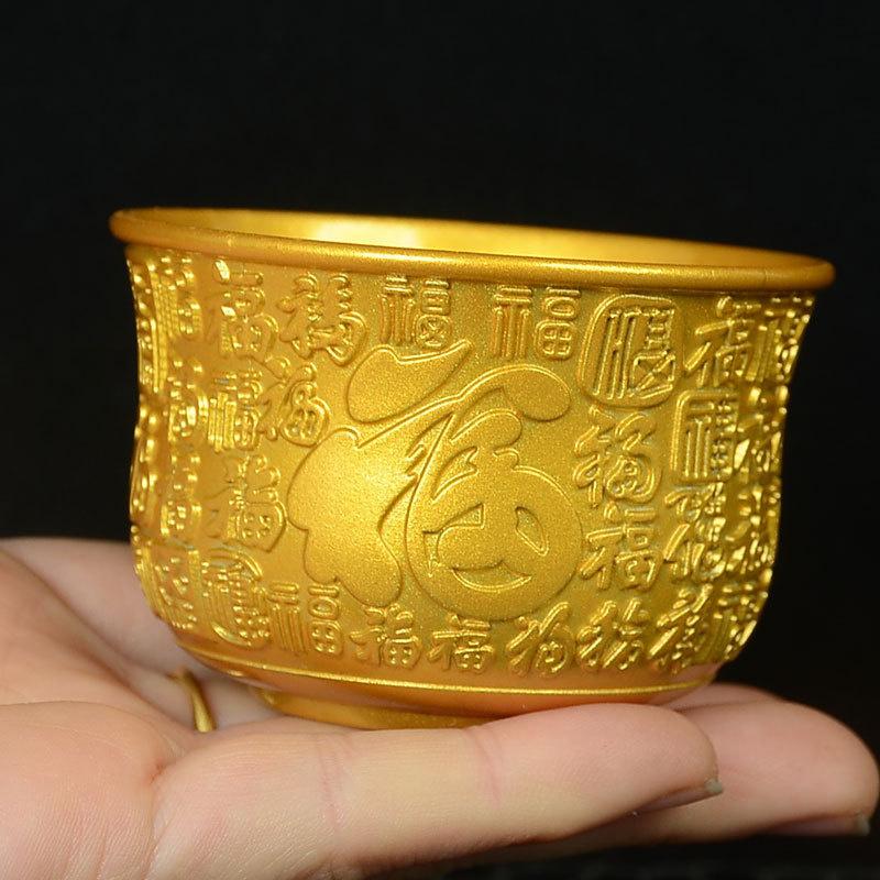 Alloy Baifu Cup Dragon-Phoenix Cup Baifu Pot Amass Fortunes Decoration ...