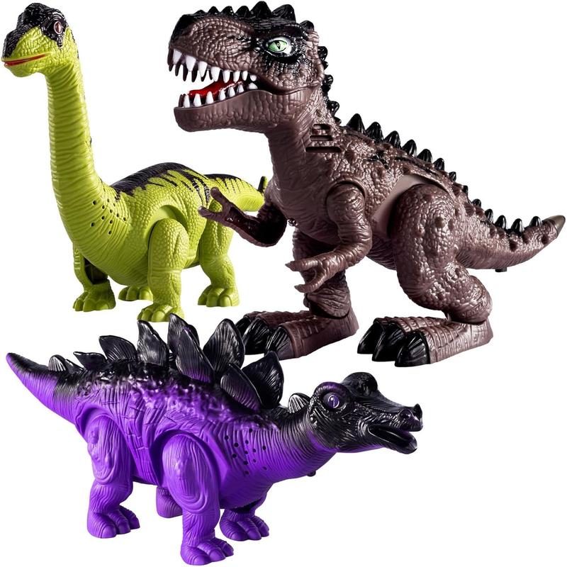 TEMI 3 Pack Electrical Walking Dinosaur Toys for Toddlers 2- - TikTok Shop