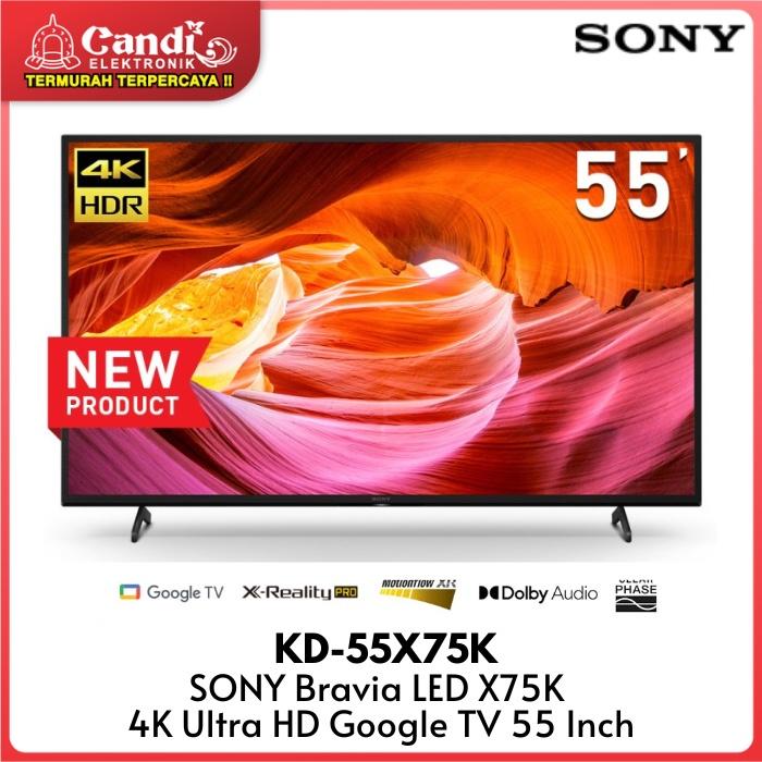 Promo SONY Bravia LED TV X75K 4K Ultra HD Smart TV 55 Inch KD-55X75K ...