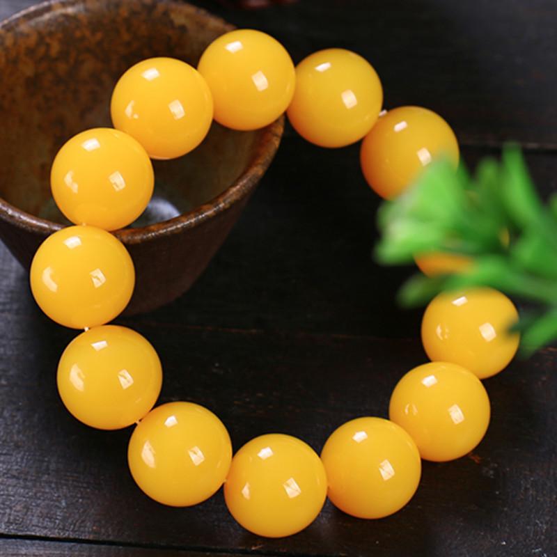 PSY Baltic Sea Pure Yellow Chicken Oil Yellow Amber Bracelet - TikTok ...