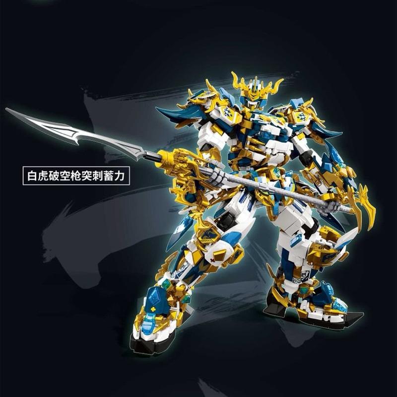 Lắp ráp khối mô hình robot Leyi 62031 phong cách Trung Quốc Mech ...