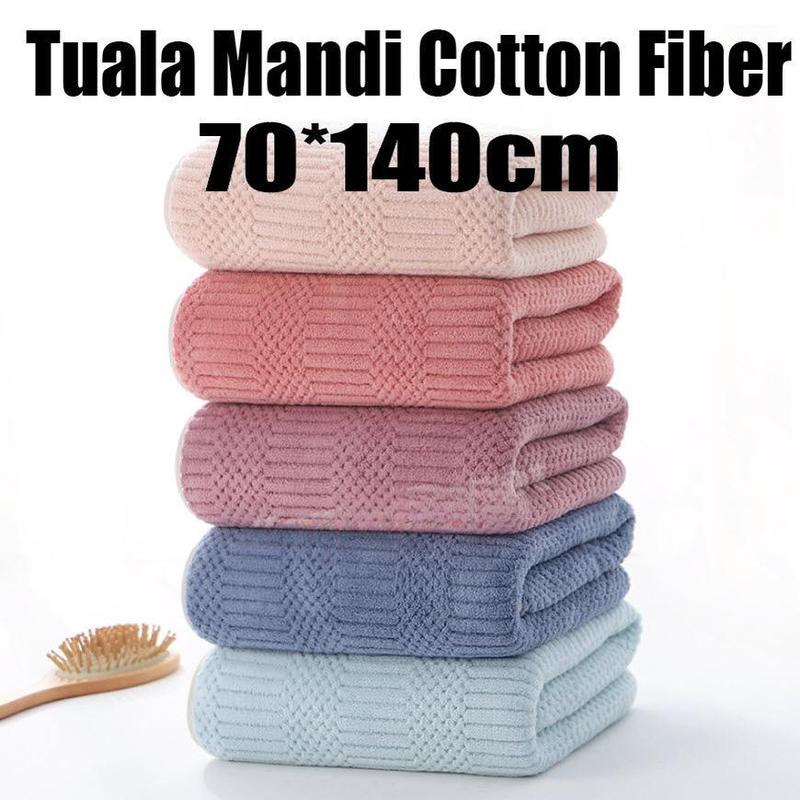 [READY STOCK]Fluffy Cotton Fiber Bath Towel 70x140cm | Tuala Mandi ...