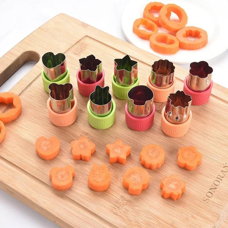 3Pcs Vegetable Cutter Flower Shapes Mini Pie Cookie Cutters Fruit ...