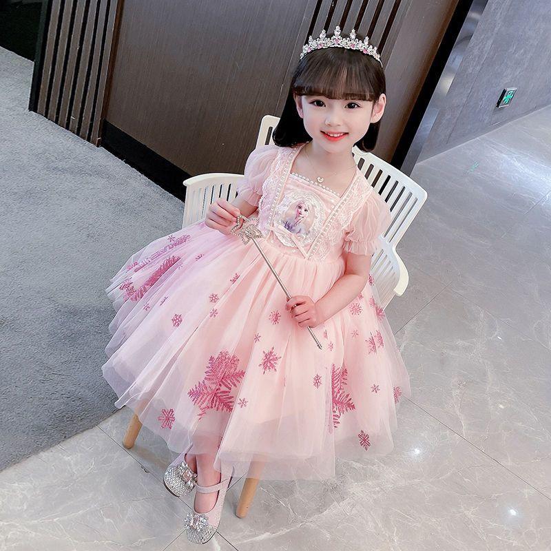 Váy Công Chúa Elsa, Cho Bé Gái, ngắn Tay, Váy Lưới, Phong Cách - TikTok ...