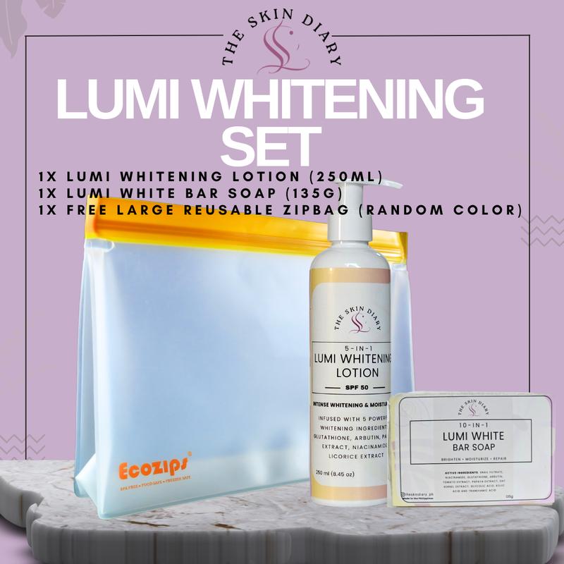 The Skin Diary LUMI WHITENING bundle SET (SOAP AND LOTION) Whitening ...